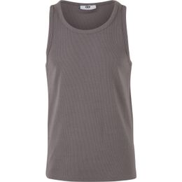 Tanktop DEF "DEF DEF Tank Tops", Herren, Gr. L, steel grau, 100% Baumwolle, unifarben, normal, Tops Tanktop