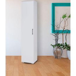 W&auml;scheschrank Priess "Lissabon", wei&szlig; (lichtwei&szlig;), B:48cm H:193cm T:36cm, Holzwerkstoff, Schr&auml;nke