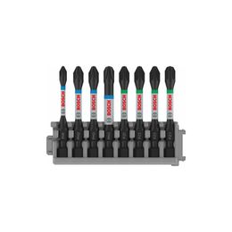 Bosch Schrauberbit-Set Impact Control 8-teilig PH1 3x PH2 PH3 2 x PZ2 PZ3 50 mm (2608522328)