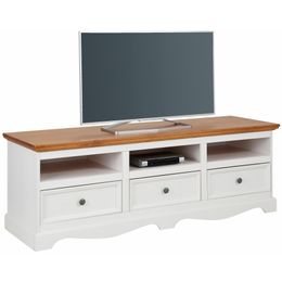 Lowboard OTTO HOME "Melissa", gelb (wei&szlig;, honigfarben), B:163cm H:55cm T:50cm, Sideboards, Lowboard, Kommode, Breite 160 cm