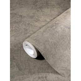 Vliestapete marburg, braun (braun2), B:0,53m L:10,05m, Vlies, Tapeten, Betonoptik, moderne Tapete f&uuml;r Wohnzimmer Schlafzimmer K&uuml;che