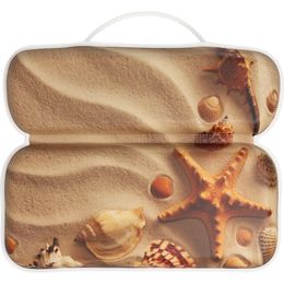 Nackenkissen Sanilo "Badewannenkissen Sanibel", braun, B:39cm H:5,5cm, Funktionskissen, bequem, rutschfest, kr&auml;ftige Farben, mit 7 starken Saugn&auml;pfen