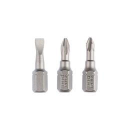 Bosch Schrauberbit-Set Extra-Hart (gemischt), S 0,6x4,5, PH1, PZ1, 25 mm (2607001765)