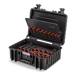 Knipex Werkzeugkoffer &ldquo;Robust&rdquo; Elektro leer mit Alu-Rahmen und Schaumstoffeinlage L460mm (00 21 35 LE)