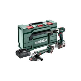Metabo Akku Combo Set 2.4.1 18 V BS 18 LT + W 18 L 9-125 Quick; MetaboX 165 L (685206510)