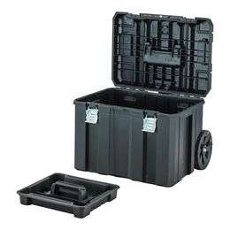 Dewalt TSTAK Gro&szlig;volumige, mobile Box mit IP54 Schutz, Teleskopgriff und Schwerlastr&auml;dern (DWST83347-1)