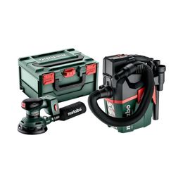 Metabo Set Akku-Exzenterschleifer SXA 18 LTX 125 + Akku-Sauger AS 18 L PC Compact (691199000)