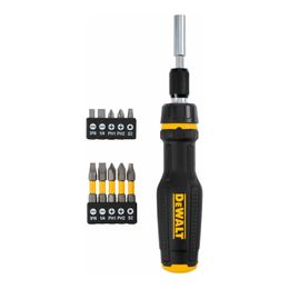 Dewalt Bit-Schraubendreher mit Ratsche inkl. Bit-Set 10-tlg DWHT68001-0)