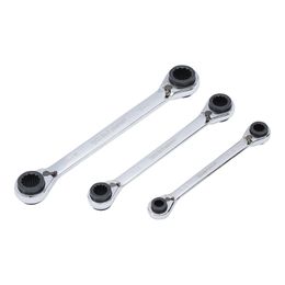 BGS Do it yourself Ratschen-Ringschl&uuml;ssel-Satz 4-in-1 SW 8 x 9 - 18 x 19 mm (6837)
