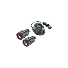 Bosch Akku Starter-Set: 2 x PBA 12V, 1.5 Ah O-A Akku und Ladeger&auml;t GAL 1210 CV (1600A01L3E)