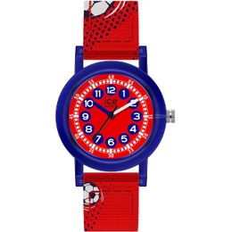 Ice Watch Quarzuhr ICE-WATCH "ICE learning - Boy - Extra Small - 3H", rot, Armbanduhren, Kinder, Quarzuhr, Armbanduhr,Kinderuhr,Lernuhr,Jungen,Schulanfang,Geschenkidee,Fu&szlig;ball