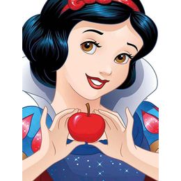 Bild Komar "Snow White Portrait", bunt (farbe bild(er): bunt), B:30cm H:40cm, Holz, Papier, Bilder, Bild, Wandbild zur Dekoration im Kinderzimmer - ohne Rahmen