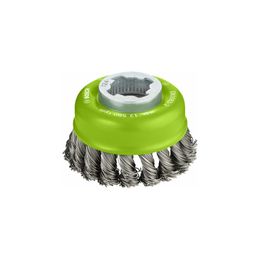 Bosch Topfb&uuml;rste X-LOCK Heavy for Inox 75 mm 0,5 mm gezopfter rostfreier Stahldraht (2608620729)