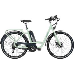 E-Bike Llobe "City E-Bike 26" Town Compact, gr&uuml;n" Gr. 46, gr&uuml;n, gr&uuml;n, Elektrofahrr&auml;der, 46cm, 26 Zoll (66,04cm)