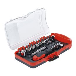 BGS Do it yourself Bit-/Steckschl&uuml;ssel-Einsatz-Satz mit Bit-Knarre 23 teilig (20123)