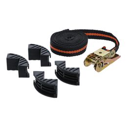 BGS Do it yourself Knarren-Spannband mit 4 Schutzbacken 5 m x 25 mm (3554)