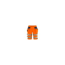 Fristads High Vis Green Handwerker Stretch-Shorts Kl. 2 2646 GSTP Gr&ouml;&szlig;e C50 Warnschutz-Orange/Marine ; FRISTADS KANSAS (134191-271-C50)