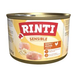 Rinti Sensible Huhn + Reis Hunde-Nassfutter ohne k&uuml;nstliche Farbstoffe 12x185g