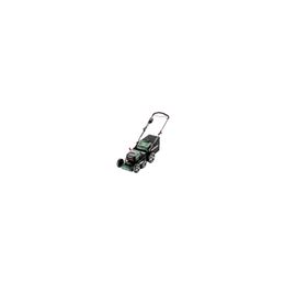 Metabo RM 36-18 LTX BL 46 Akku-Rasenm&auml;her mit b&uuml;rstenlosem Motor und LED-Licht, Schnittbreite von 46 cm und Schnitth&ouml;he von bis zu 70 mm, Karton, 18V 2x5.2Ah Li-Power + ASC 145 Duo, 601606650)