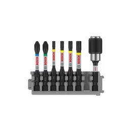 Bosch Schrauberbit-Set Impact Control 7-teilig PH2 PZ2 T15 T20 T25,T30 50 mm (2608522327)