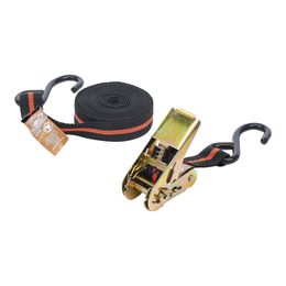 BGS Do it yourself Knarren-Spannband mit 2 schweren Haken 5 m x 24 mm (3553)