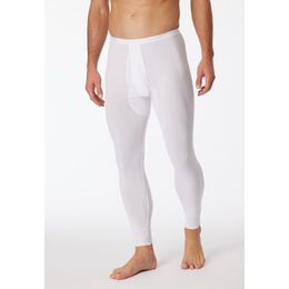 Slip Schiesser "Original Classics", Herren, Gr. 8, wei&szlig; (100, wei&szlig;), Feinripp, Obermaterial: 100% Baumwolle, k&ouml;rpernah, Unterhosen Slip, langes Bein, mit Eingriff, ohne st&ouml;rende Seitenn&auml;hte