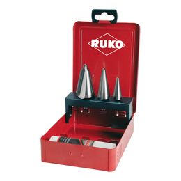 Ruko Blechsch&auml;lbohrer-Satz HSS-Co 5, geschliffen in Industriekassette (101020E)