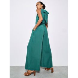 Stoffhose Apricot "Hose", Damen, Gr. XS (34), N-Gr, blau (blaugr&uuml;n), gewebt, Obermaterial: 87% Viskose CV. 13% Polyester PES., uni, Hosen Stoffhose, mit weitem Bein