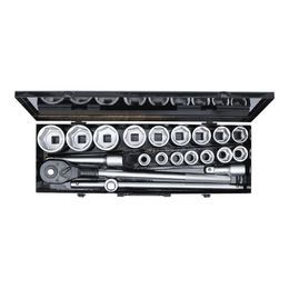 BGS DIY Steckschl&uuml;ssel-Satz Antrieb 20 mm 15 kg 20-tlg. aus Metall f&uuml;r Schrauben mit verschiedenen Gr&ouml;&szlig;en und Formen, 15113)