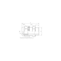 Jacob Kabelverschraubung PA M25x1,5 50.625 7035 (50.625 PA7035)