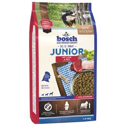 Bosch Junior Lamm & Reis Hunde-Trockenfutter ohne Gentechnik 1kg