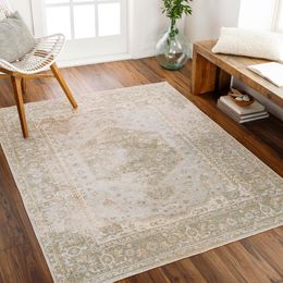 Teppich LIVABLISS "OIDA", gr&uuml;n, B:200cm H:5,08mm L:275cm, Kunstfaser, Teppiche, Teppich, Maschinenwaschbarer Teppich &ndash; pflegeleicht im Alltag