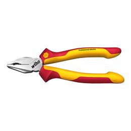 wiha Kombizange Professional electric mit DynamicJoint&reg; und OptiGrip mit extra langer Schneide in Blister 180 mm (27418)