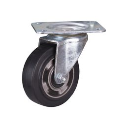 VARIOfit Lenkrolle Elastikvollgummi 125 x 40 mm schwarz ; Cordes (lpg-125.007)