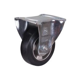 VARIOfit Bockrolle Elastikvollgummi 125 x 40 mm schwarz ; Cordes (bpg-125.007)