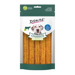 Dokas Churros Rinderleber, S&uuml;&szlig;kartoffel & Mehlwurm Hundesnacks ohne Getreide 150g