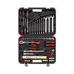 Gedore RED Steckschl&uuml;sselsatz, Set 61tlg, 12-kant, 1/2 Zoll, 4-13mm, Werkzeug, Knarre Hammer Zange, f&uuml;r KFZ, R69003061 (3300370)