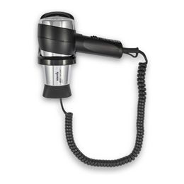 Starmix Hand-Haartrockner mit Wandhalter schwarz/chrom (013039)