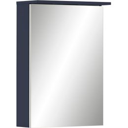 Badezimmerspiegelschrank Schildmeyer "Jesper Breite 50,4 cm", blau (nachtblau), B:50,4cm H:72,3cm T:15,9cm, FSC-zertifizierter Holzwerkstoff, Schr&auml;nke, Mit LED-Beleuchtung und Schalterbox,h&ouml;henverstellbare Glaseinlegeb&ouml;den