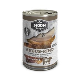 MOON Ranger Angus-Rind mit S&uuml;&szlig;kartoffeln Hunde-Nassfutter getreidefrei 400g