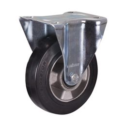 VARIOfit Bockrolle Elastikvollgummi 160 x 50 mm schwarz ; Cordes (bpg-160.007)