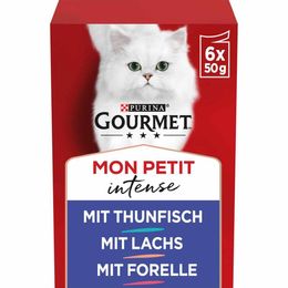 Gourmet Mon Petit Intense Fisch-Variationen Katzen-Nassfutter 6x50g