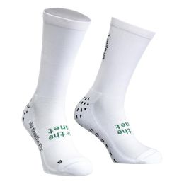 Socken Uhlsport "Socken Grip", Herren, Gr. 41-44, wei&szlig; (wei&szlig;, schwarz), Obermaterial: 50% Baumwolle CO(Bio). 47% Polyester Pol. recyc.. 3% Elasthan EL., Socken Socken