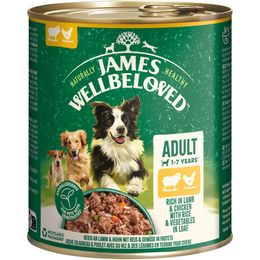 James Wellbeloved Adult Lamm und Huhn Pastete 6x800 g