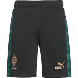 Puma Borussia M&ouml;nchen Gladbach Sweatshorts Herren - Gr&ouml;&szlig;e S - schwarz