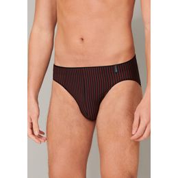 Minislip Schiesser "Long Life Soft", Herren, Gr. 5, rot (500, rot), Single Jersey, Obermaterial: 75% Modal, 15% Polyester, 10% Elasthan, k&ouml;rpernah, Unterhosen, gestreift, ohne Eingriff, optimales Feuchtigkeitsmanagement