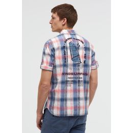 Kurzarmhemd CAMP DAVID, Herren, Gr. 4XL, Normalgr&ouml;&szlig;en, flame orange, Web, Material: 100% Baumwolle, regular fit normal, Umschlagsaum, Hemden, mit Klappentaschen