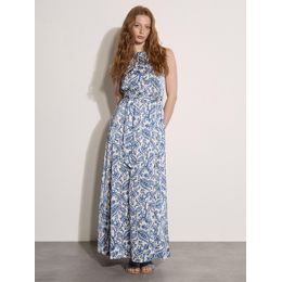 Maxikleid Apricot "Maxikleid", Damen, Gr. XS (34), N-Gr, blau, gewebt, Obermaterial: 97% Polyester PES. 3% Elasthan EL., gemustert, normal, Kleider Maxikleid, mit Paisley-Print