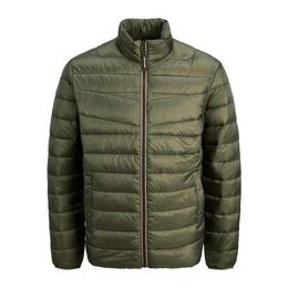Jack & Jones Steppjacke JACK & JONES "JJWEST LIGHT PUFFER COLLAR", Herren, Gr. M, rosin, Web, Obermaterial: 100% Nylon, unifarben, Jacken Steppjacke