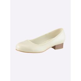 Casual Looks Damen Pumps, Gr. 40wei&szlig;, Lederimitat, Schuhe